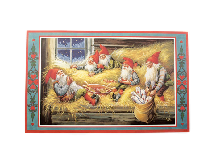 Julepynt hester i stall - Nostalgiska.no